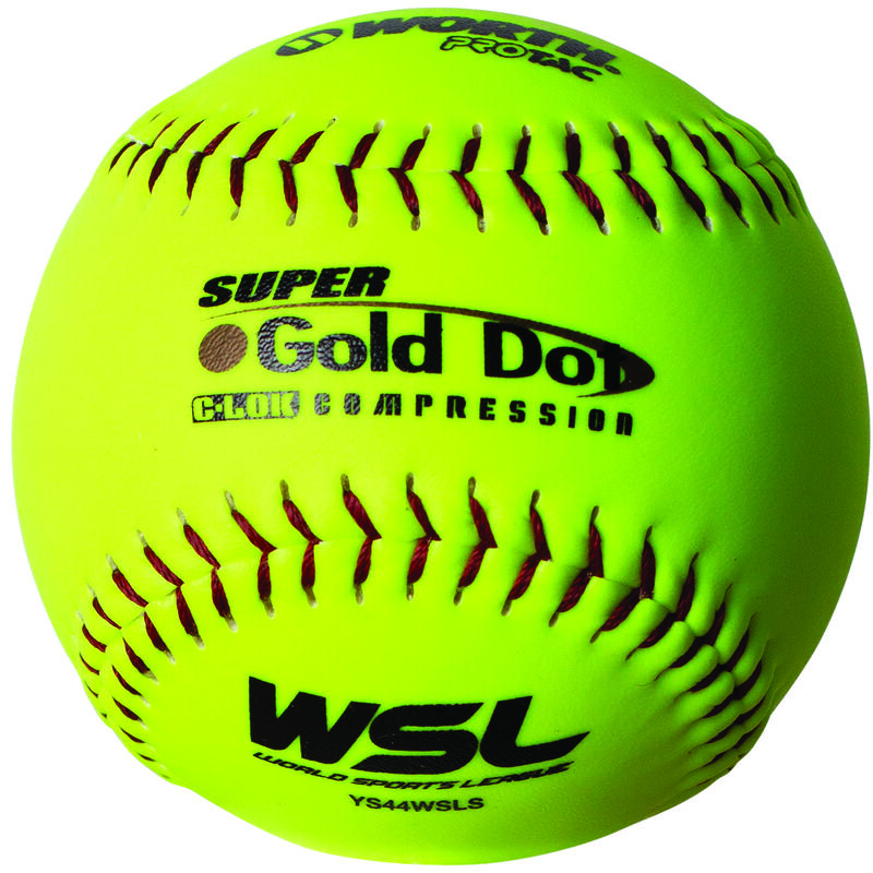 Worth WSL 12 in Gold Dot Softballs (Dozen) | Worth Sports